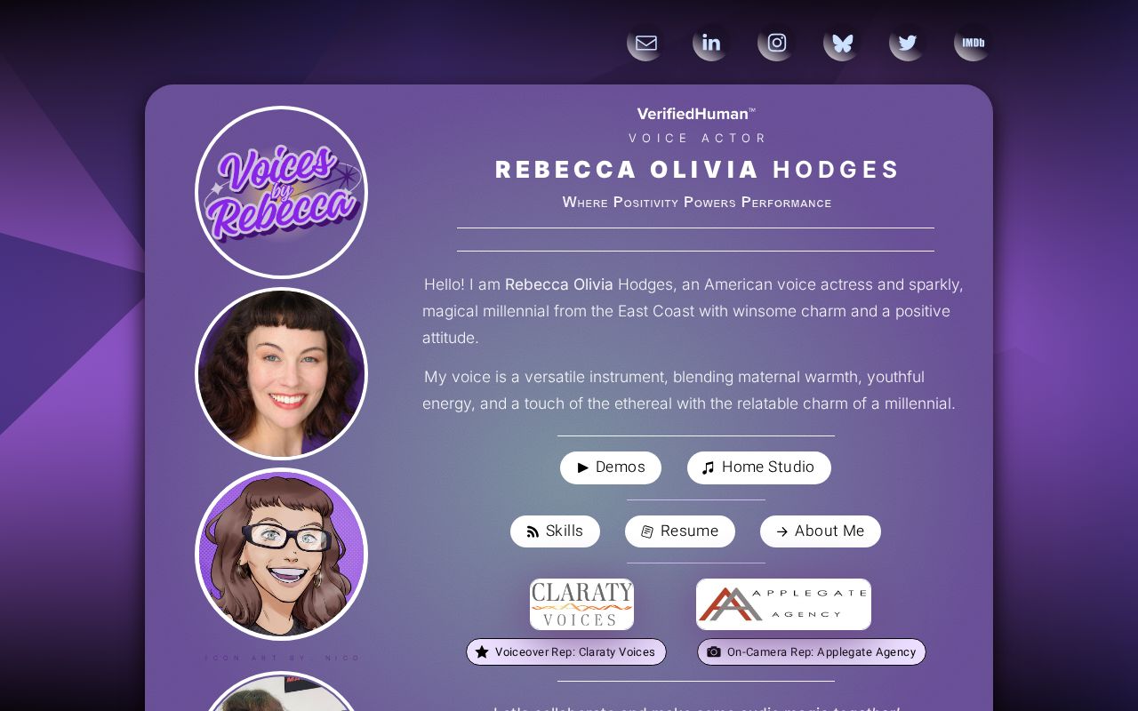 Rebecca Olivia - Voice Actor | RO Does VO